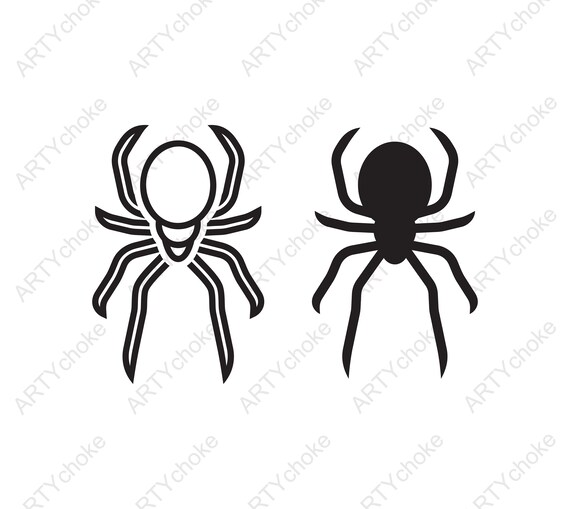 Spider. Simple Icon. Files Prepared for Cricut. SVG Clip Art. | Etsy
