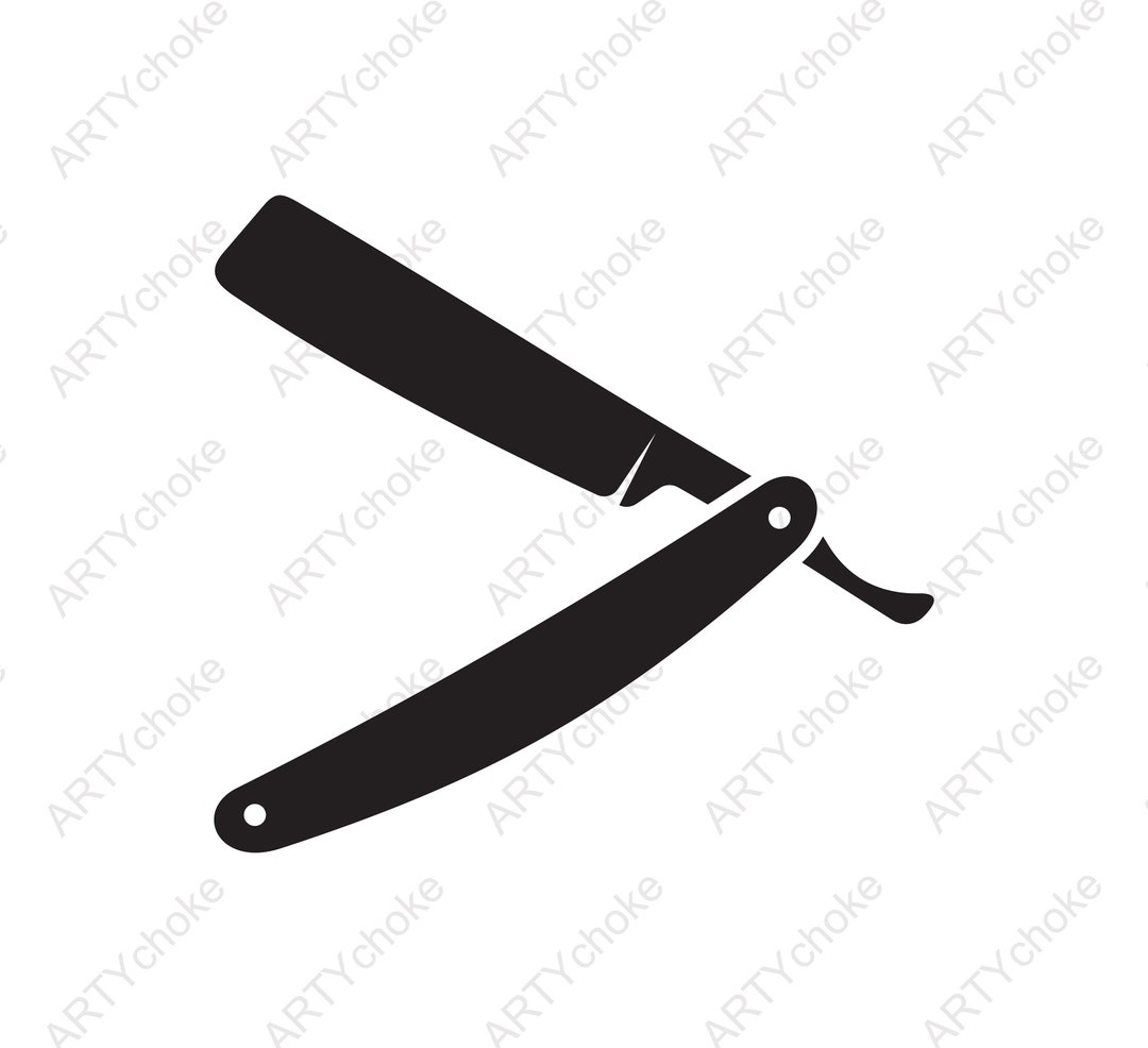 Vintage Straight Razor. Files Prepared for Cricut. SVG Clip Art ...