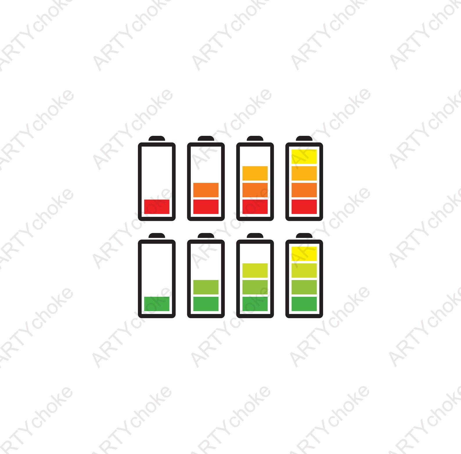 Battery. Files Prepared for Cricut. SVG Clip Art. Digital File | Etsy