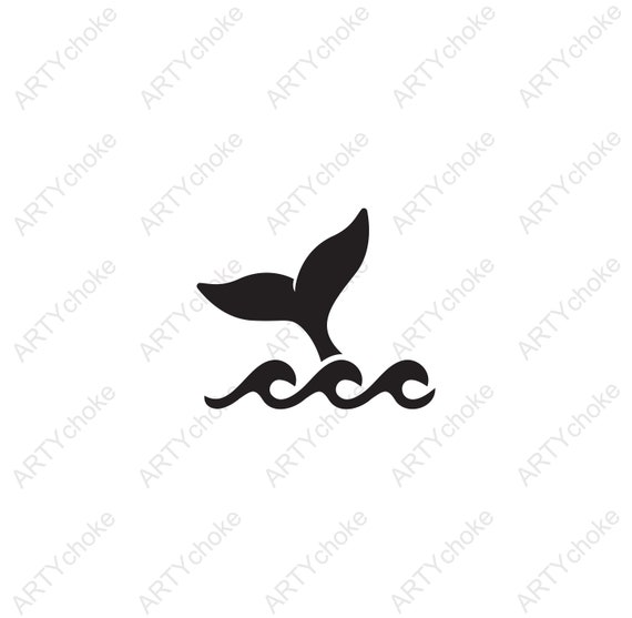 Whale Tail. Files Prepared for Cricut. SVG Clip Art. Digital | Etsy