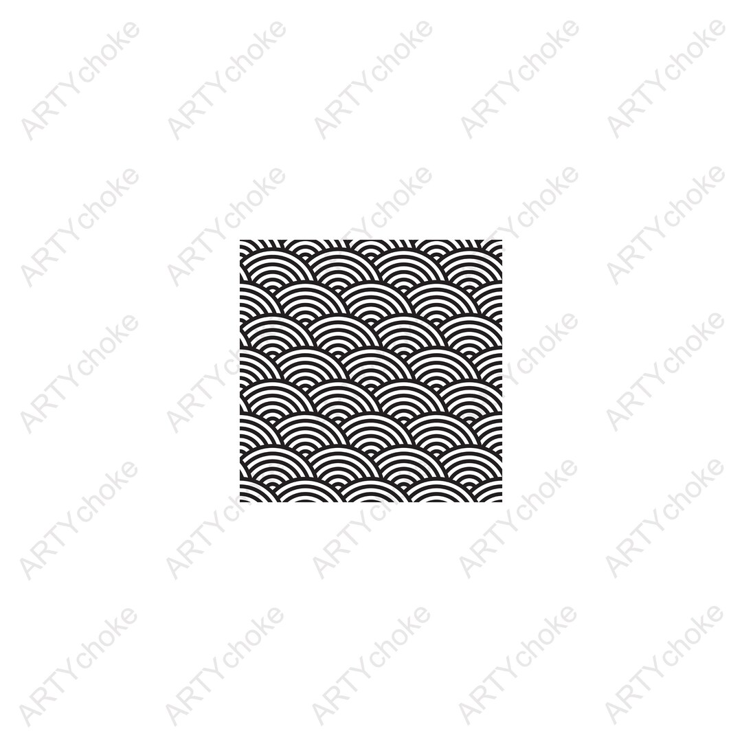 Wave Pattern. Files Prepared for Cricut. SVG Clip Art. Digital File ...