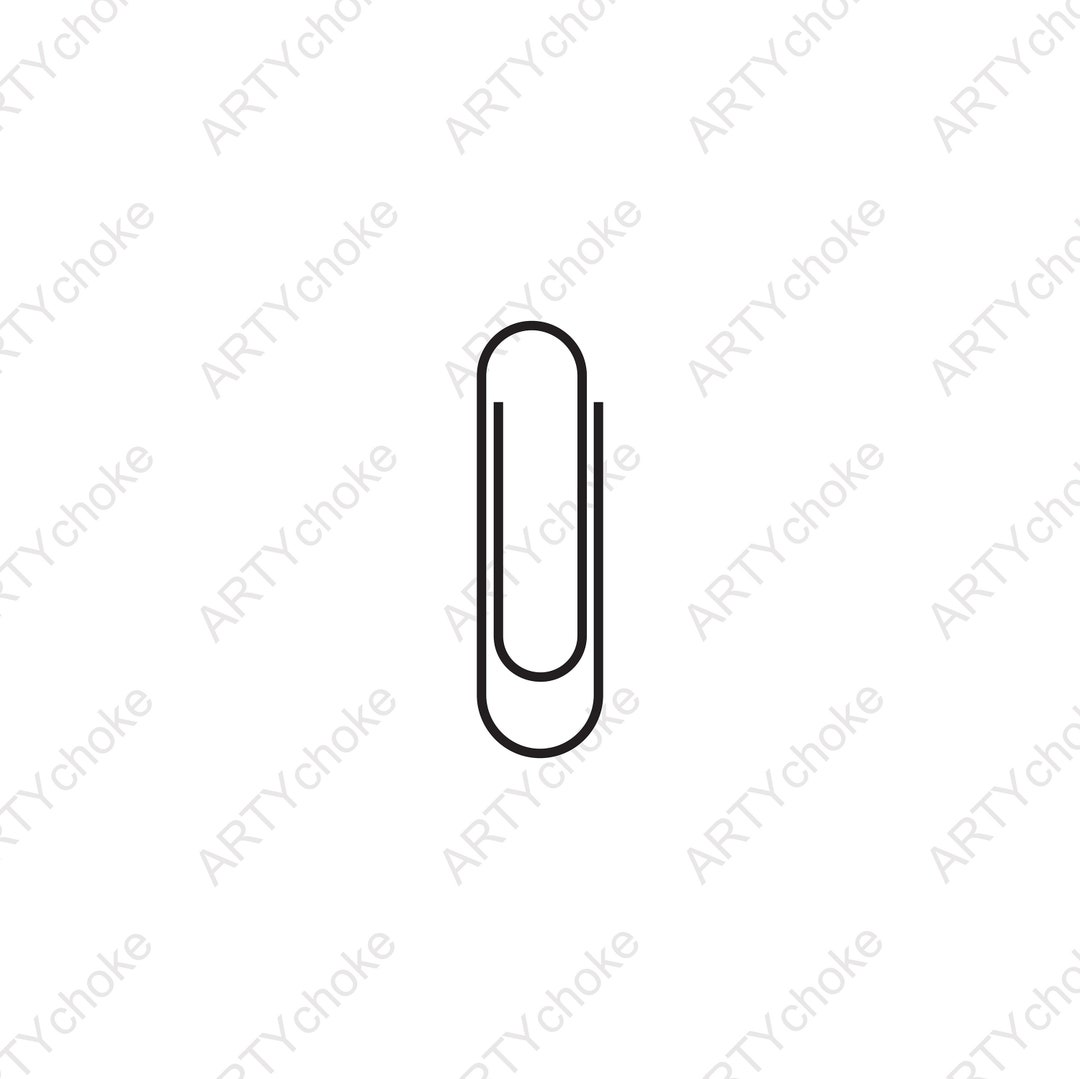 Paperclip. Files Prepared for Cricut. SVG Clip Art. Digital File ...