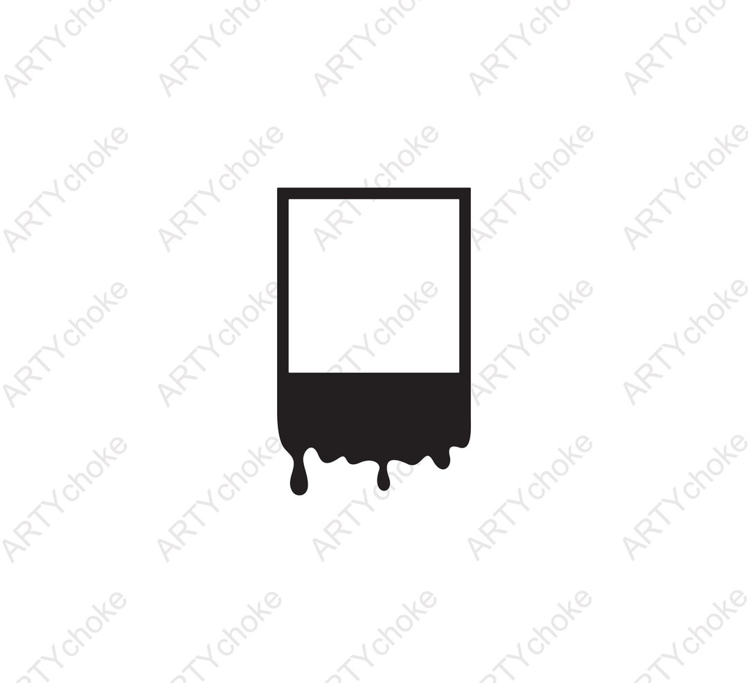 Dripping Photo Frame. Files Prepared for Cricut. SVG Clip Art. Digital ...