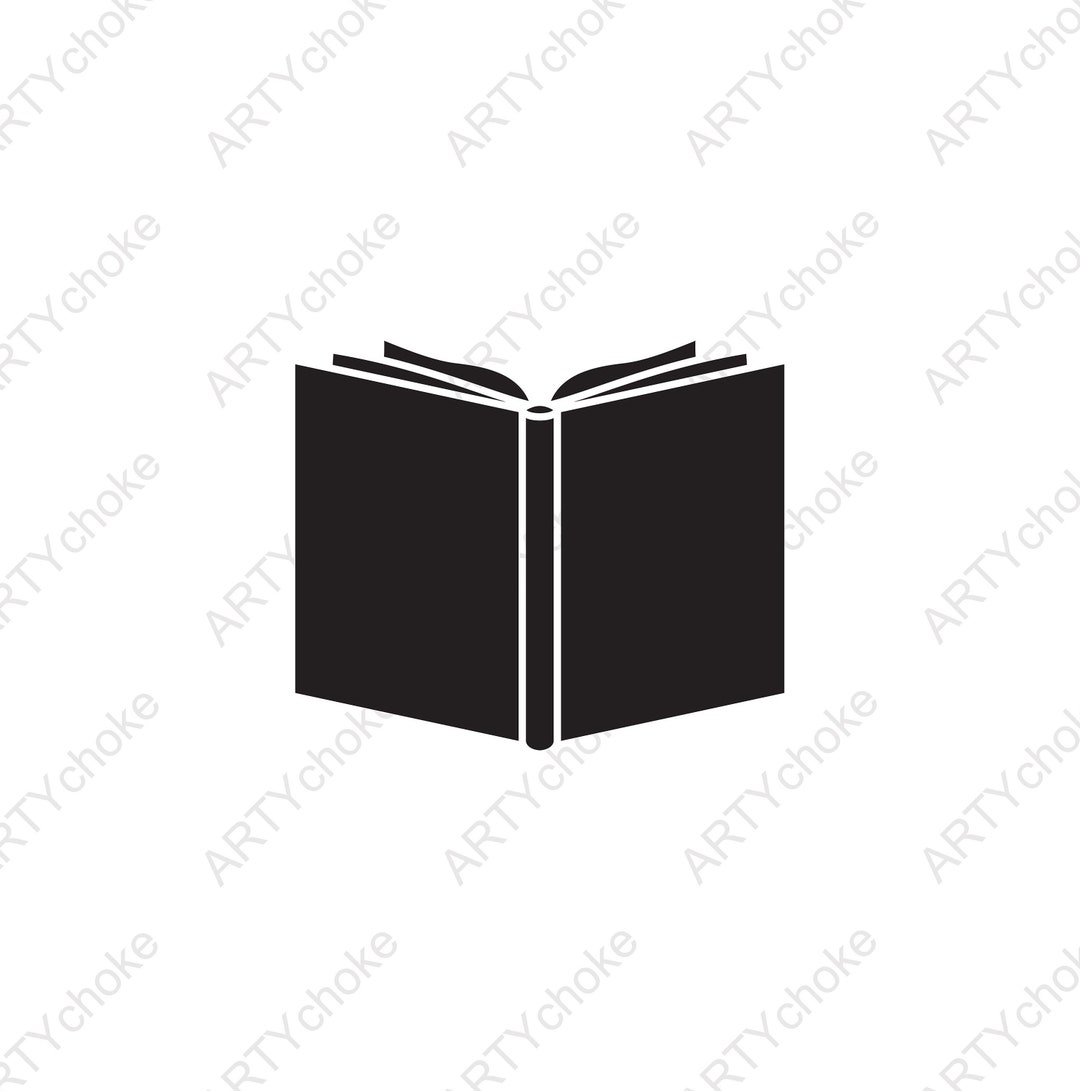 Open Book. Files Prepared for Cricut. SVG Clip Art. Digital File ...