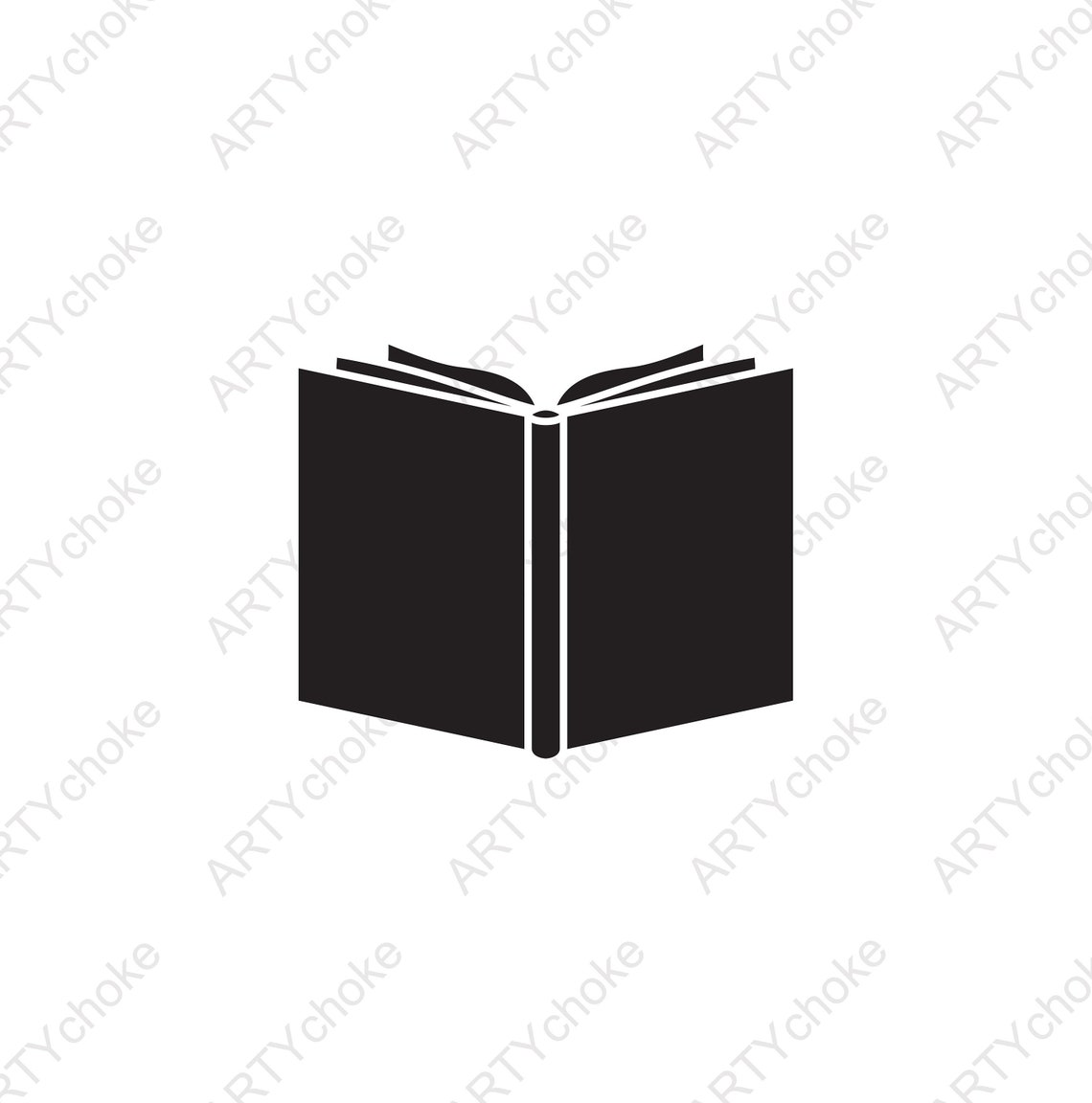 Open Book. Files Prepared for Cricut. SVG Clip Art. Digital - Etsy