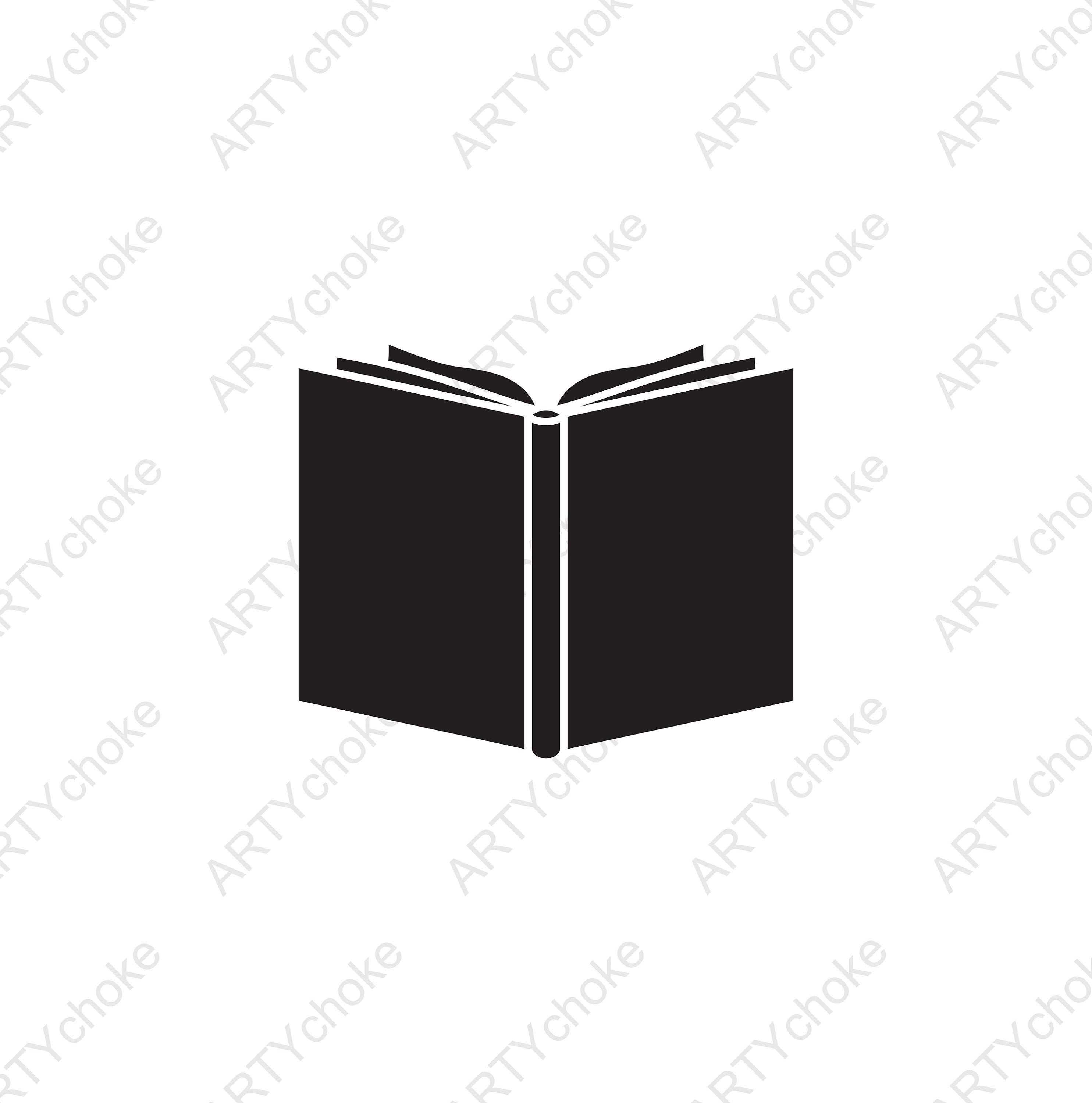 Open book. Files prepared for Cricut. SVG Clip Art. Digital | Etsy