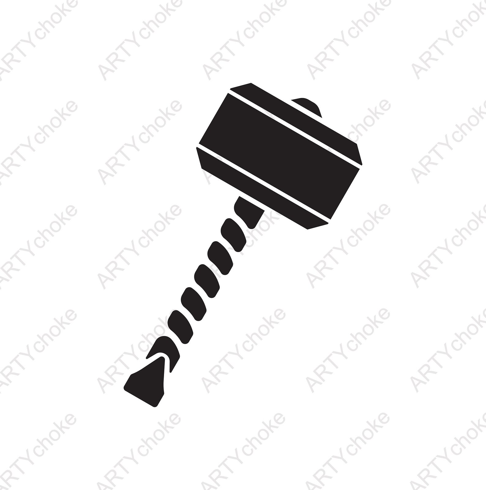 Thor Hammer. Files Prepared for Cricut. SVG Clip Art. Digital - Etsy