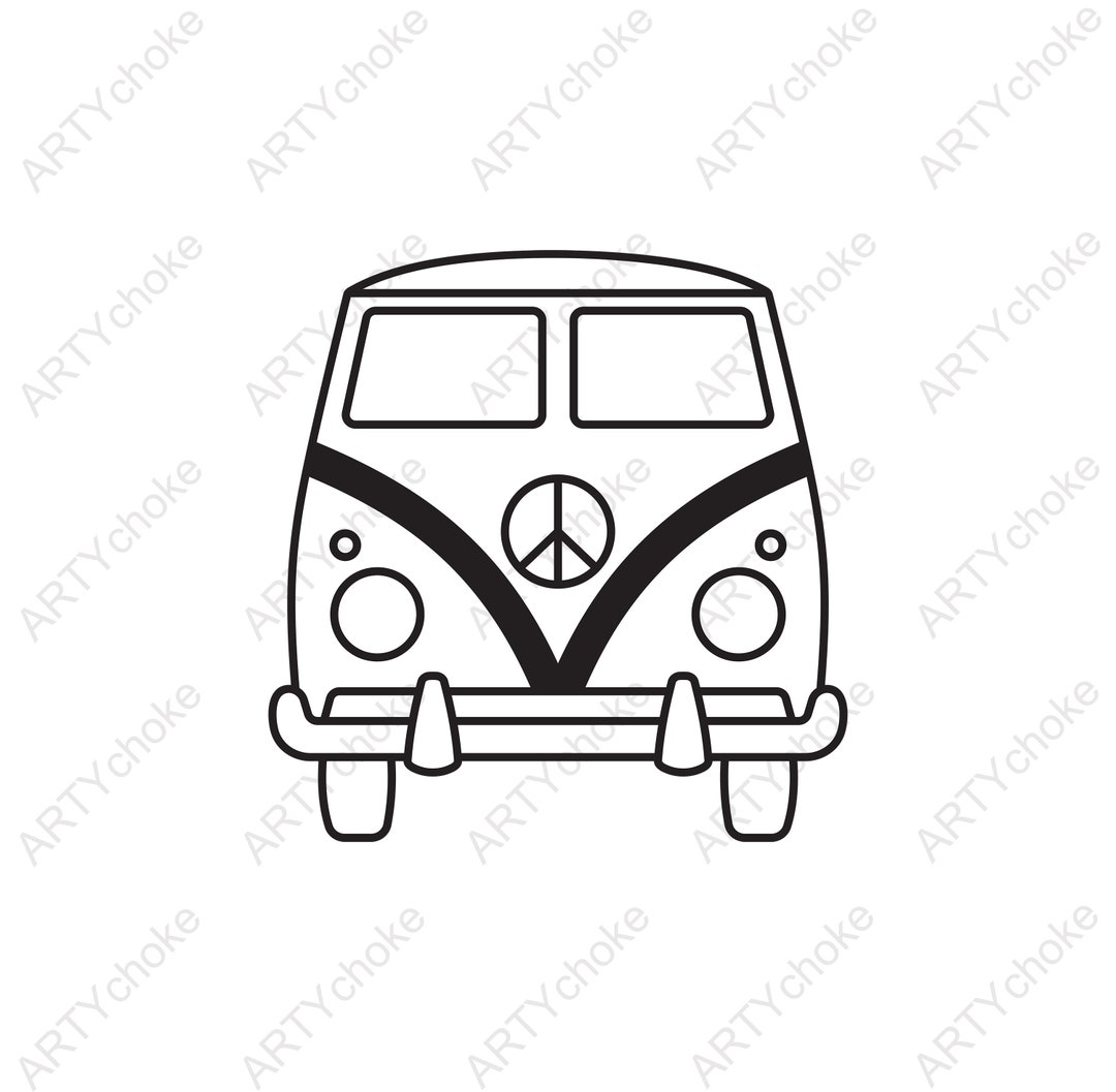 Happy Van. Files Prepared for Cricut. SVG Clip Art. Digital File ...