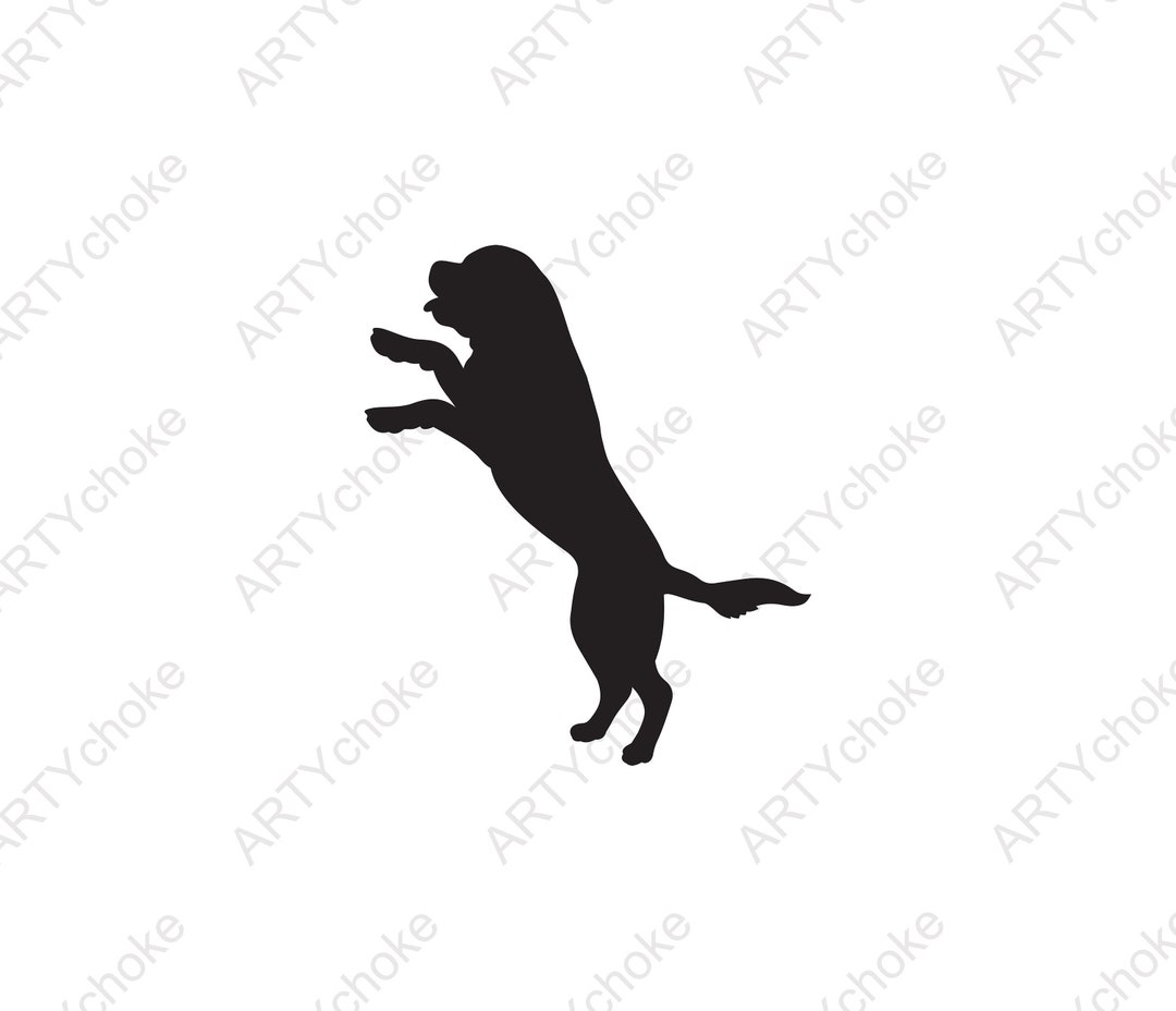 Dog Jump. Rottweiler. Files Prepared for Cricut. SVG Clip Art. Digital ...