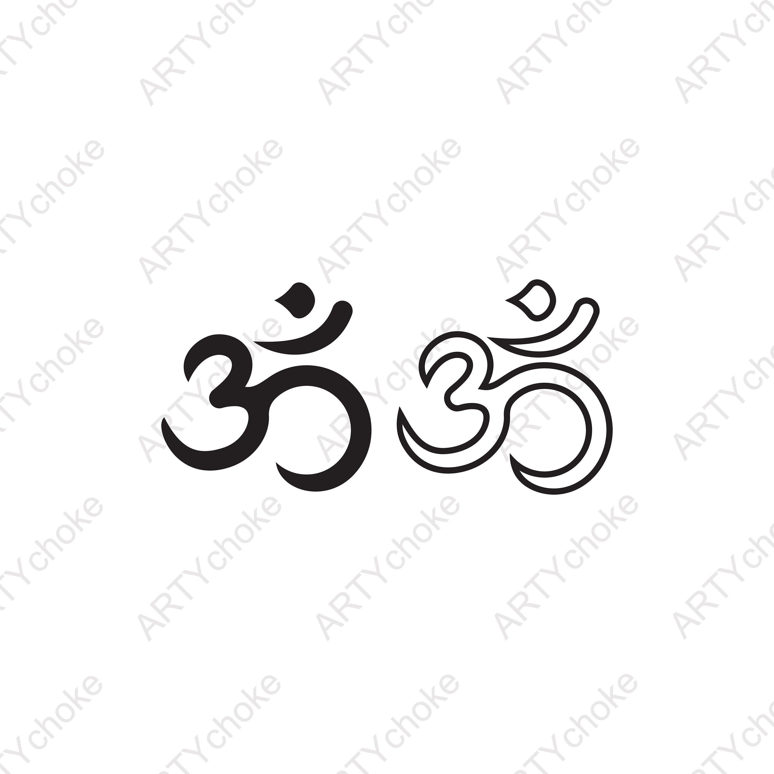 Om Sign. Files Prepared for Cricut. SVG Clip Art. Digital File - Etsy