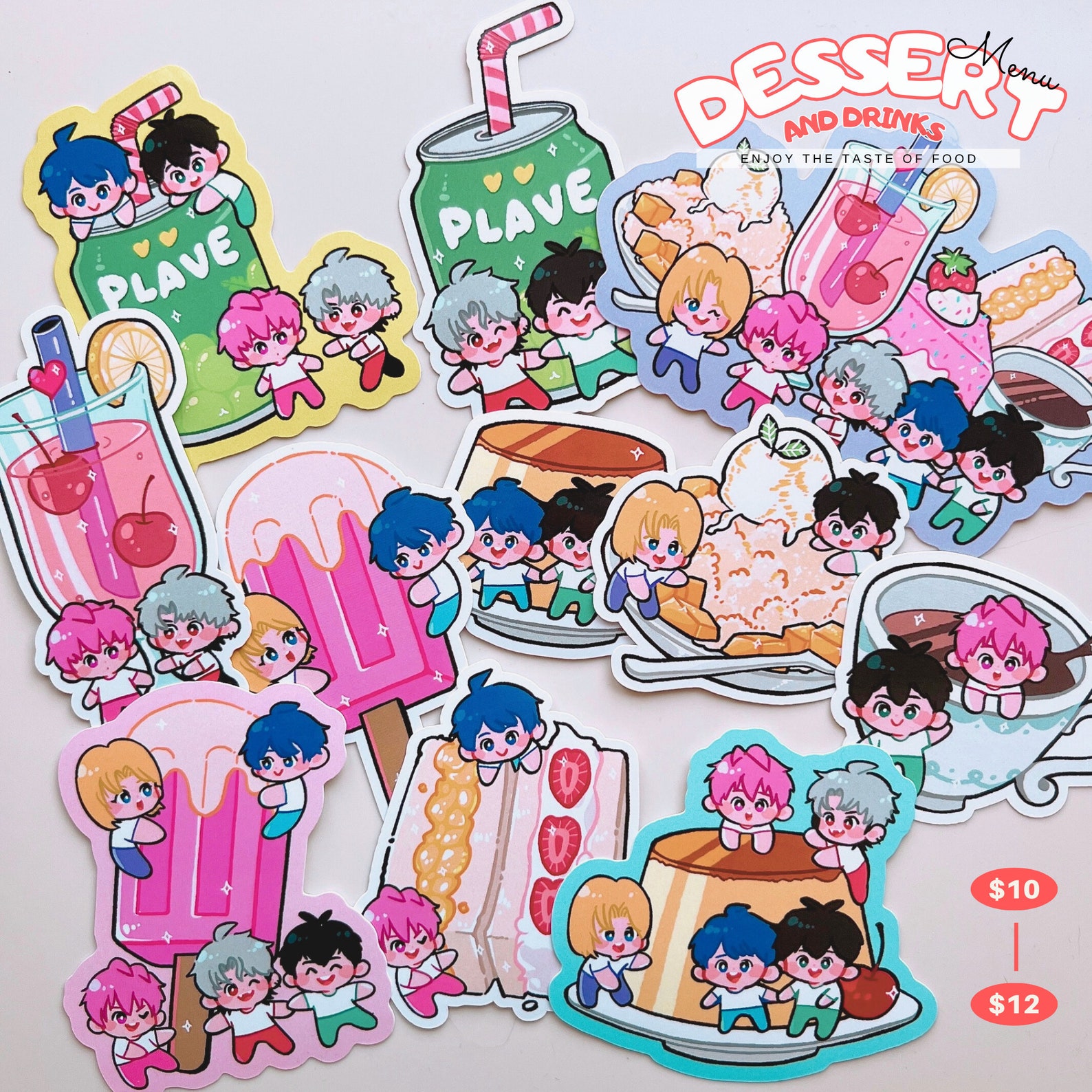 PLAVE Fanart Dessert Style Die Cut Sticker - Etsy