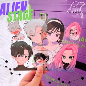 Alien Stage Fanart Clear Postcard Sticker Pack Glitter Keychain - Etsy
