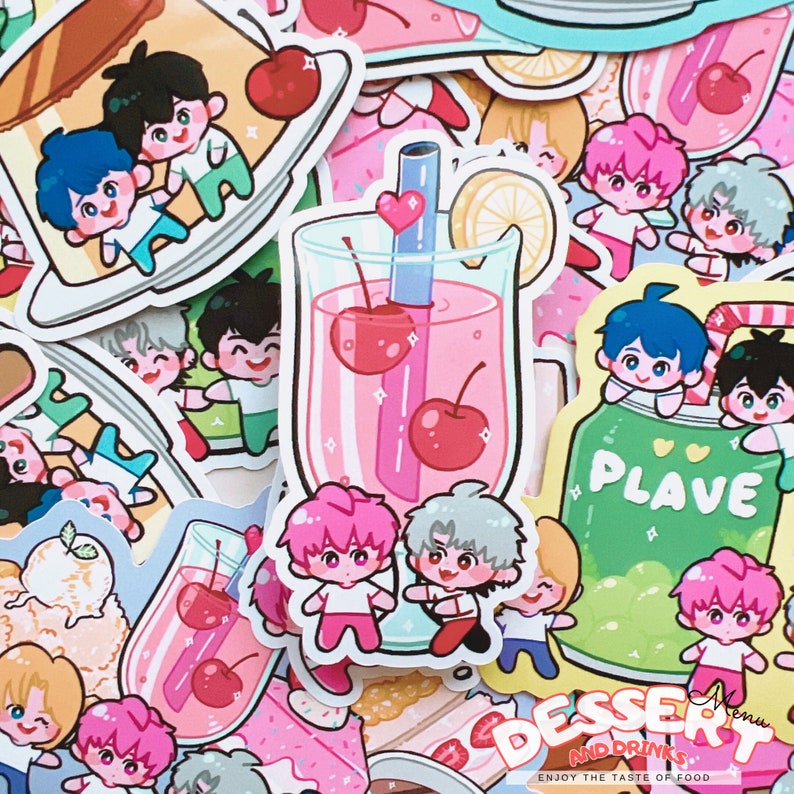 PLAVE Fanart Dessert Style Die Cut Sticker - Etsy