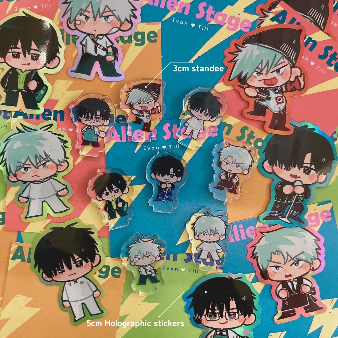 Alien Stage Fanart Sticker Pack 3cm Mini Standee - Etsy