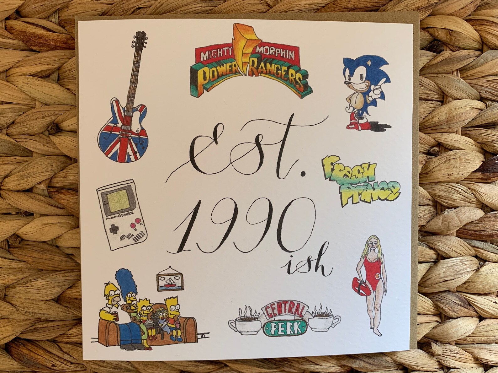 90s Theme Birthday Card Happy Birthday Born in the 90s - Etsy UK