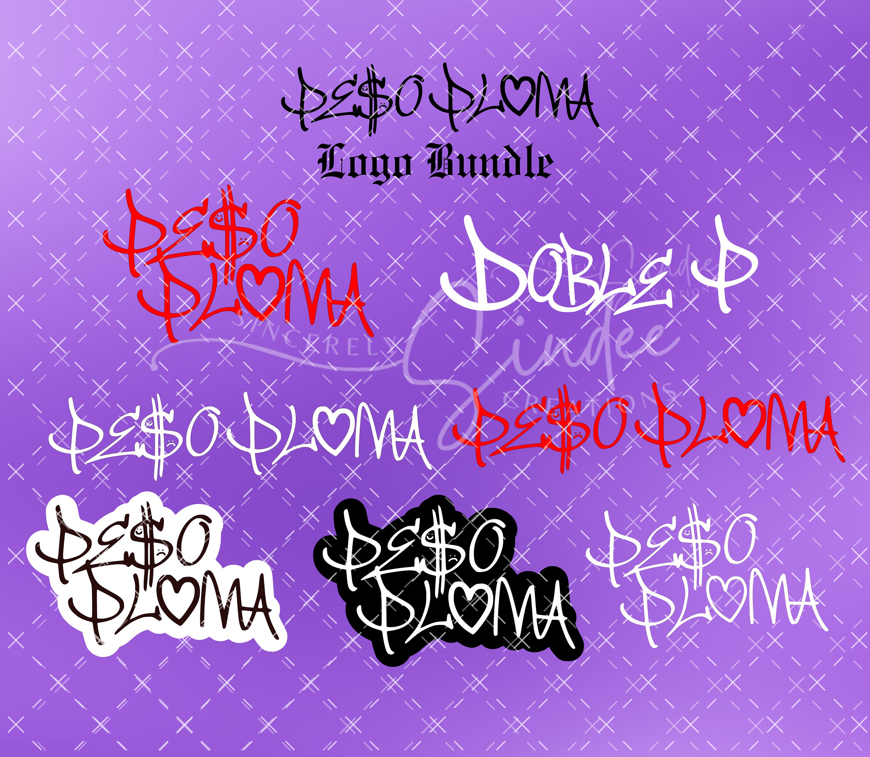 Peso Pluma Peso Pluma Logo Bundle Peso Pluma SVG Peso Pluma - Etsy Hong ...