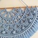 Handmade Macrame Half Mandala Wall Art: Light Blue Nursery Decor - Etsy