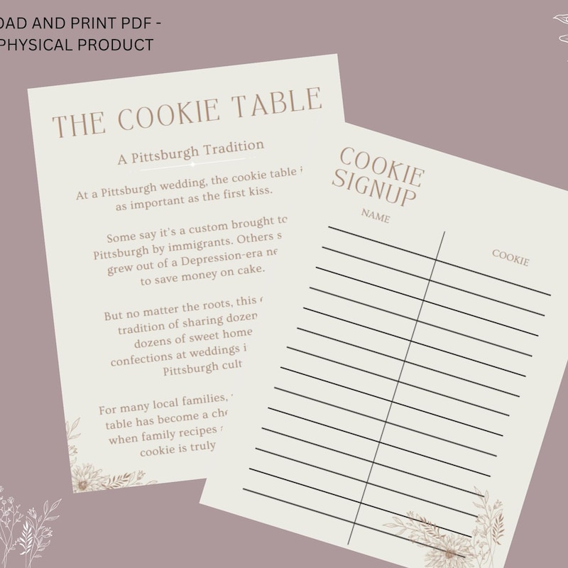Cookie Sign up Sheet - Etsy