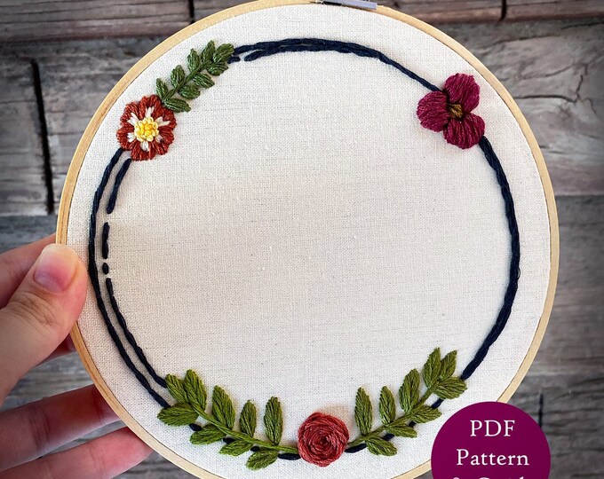 Rhombus Geometric Embroidery Pattern - Etsy Canada