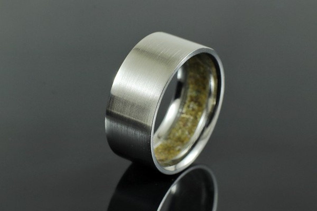 Cannabis Marijuana Weed Ring, Wedding Band Stoner Gifts Titanium Mens ...