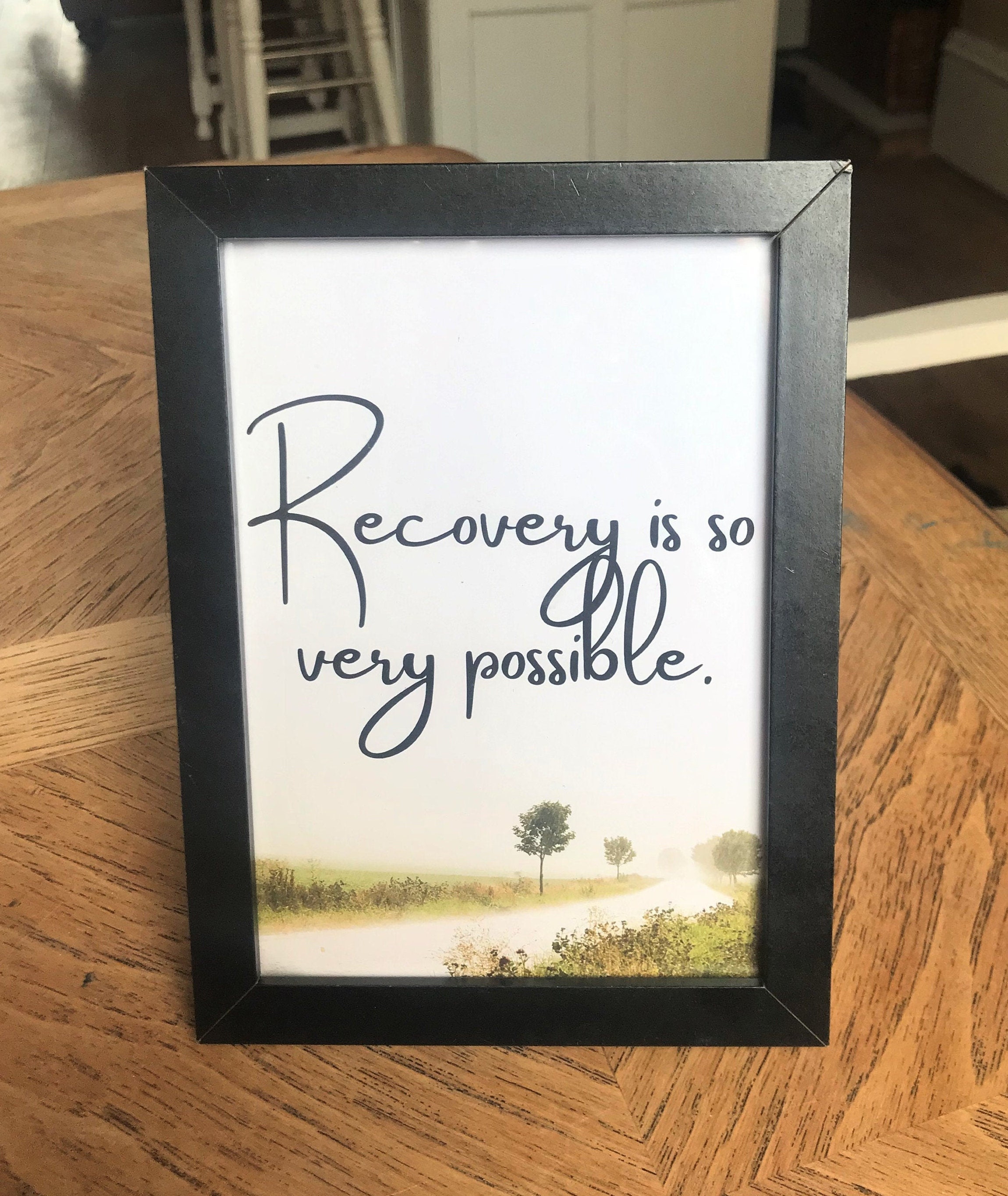 Recovery is Possible Inspirational Quote Print Mental Health Recovery ...