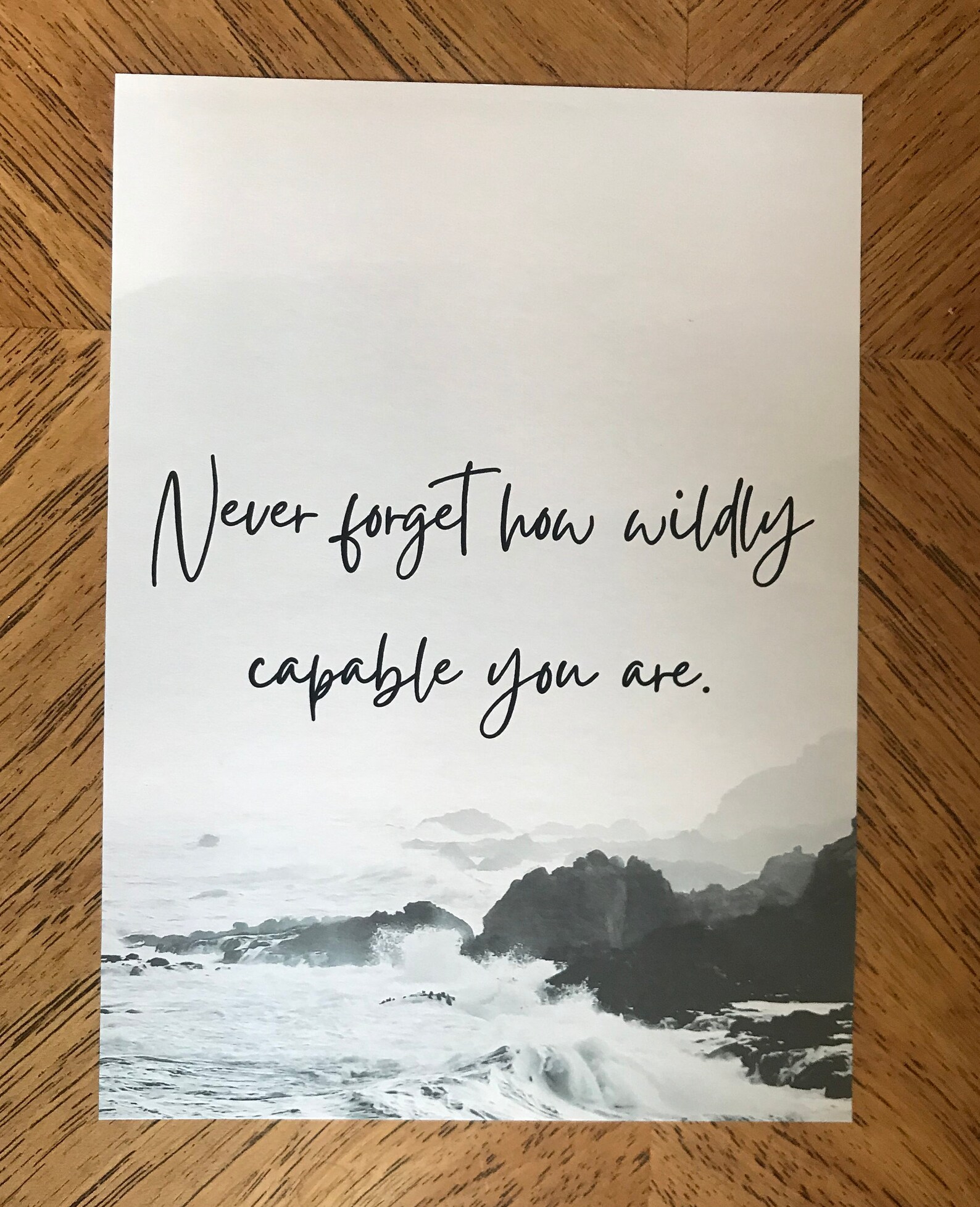 Never Forget How Wildly Capable You Are Inspirational Quote - Etsy UK