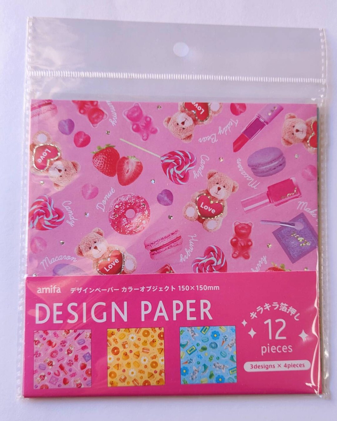 Japanese Stationary Kawaii Amifa Paper Design 12 Sheets - Etsy