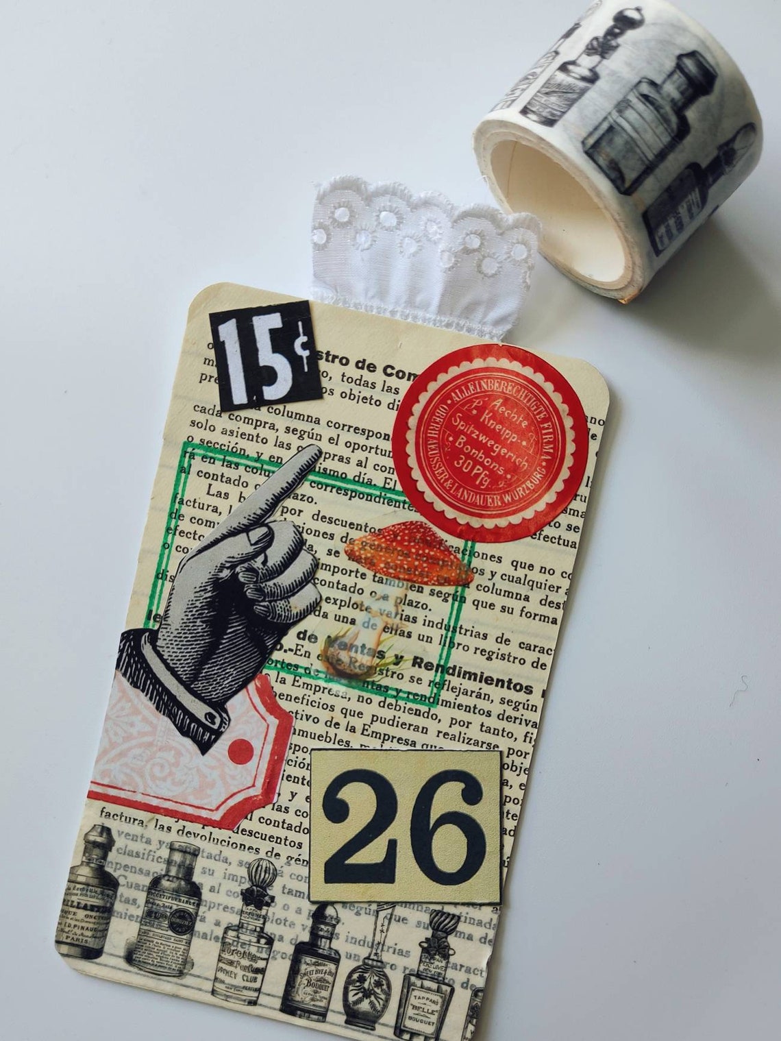 Retro Bottle Washi Tape Vintage Perfume Jar and Label Masking - Etsy