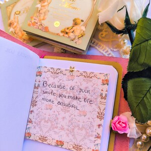 Angel Memo Pad Cupido Notepad To-do List Grocery List Purple and Green ...