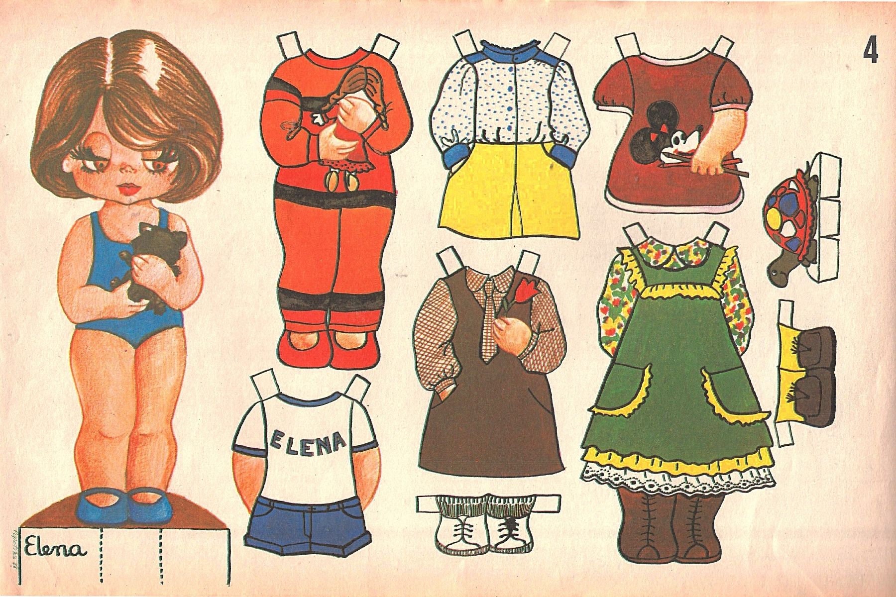 Vintage Cut Out Paper Dolls Vintage Paper Girl Pages and - Etsy