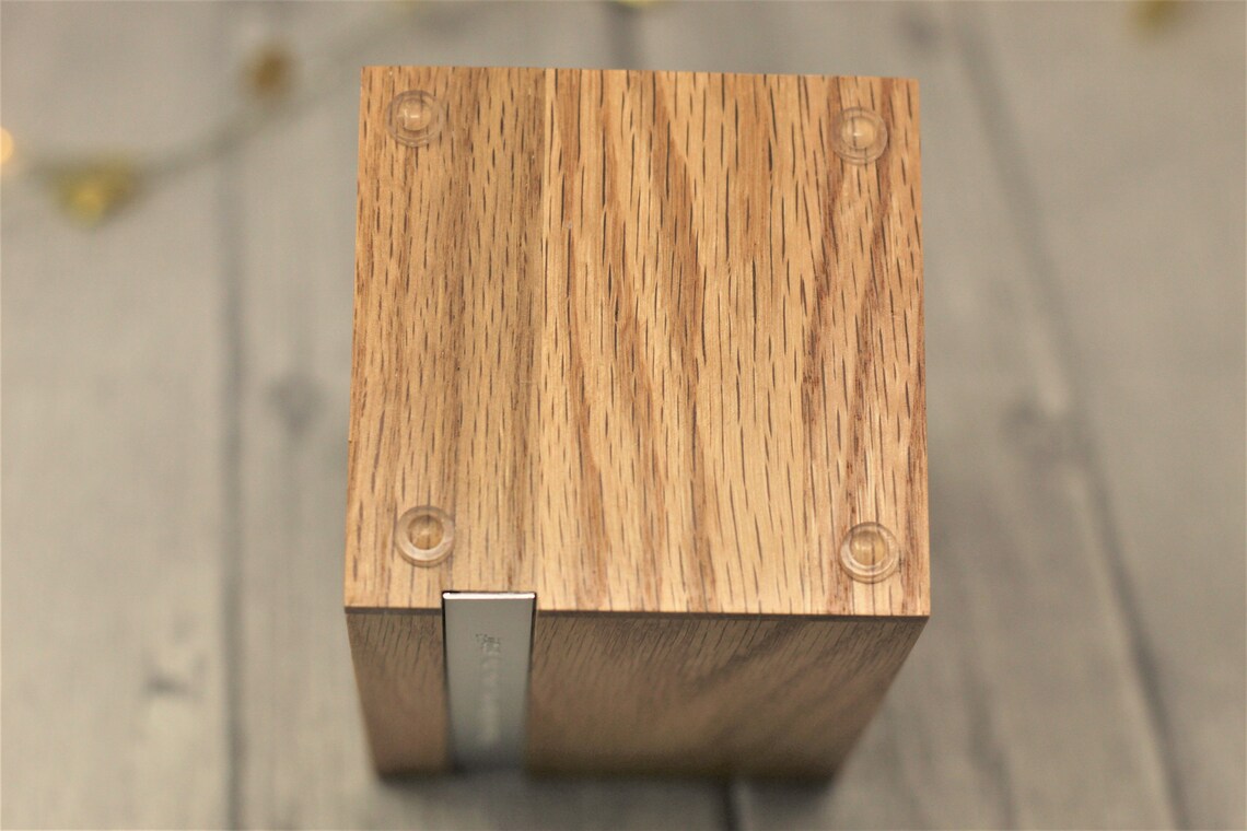 Solid Oak Desk Tidy or Kitchen Tidy With Personalised - Etsy UK