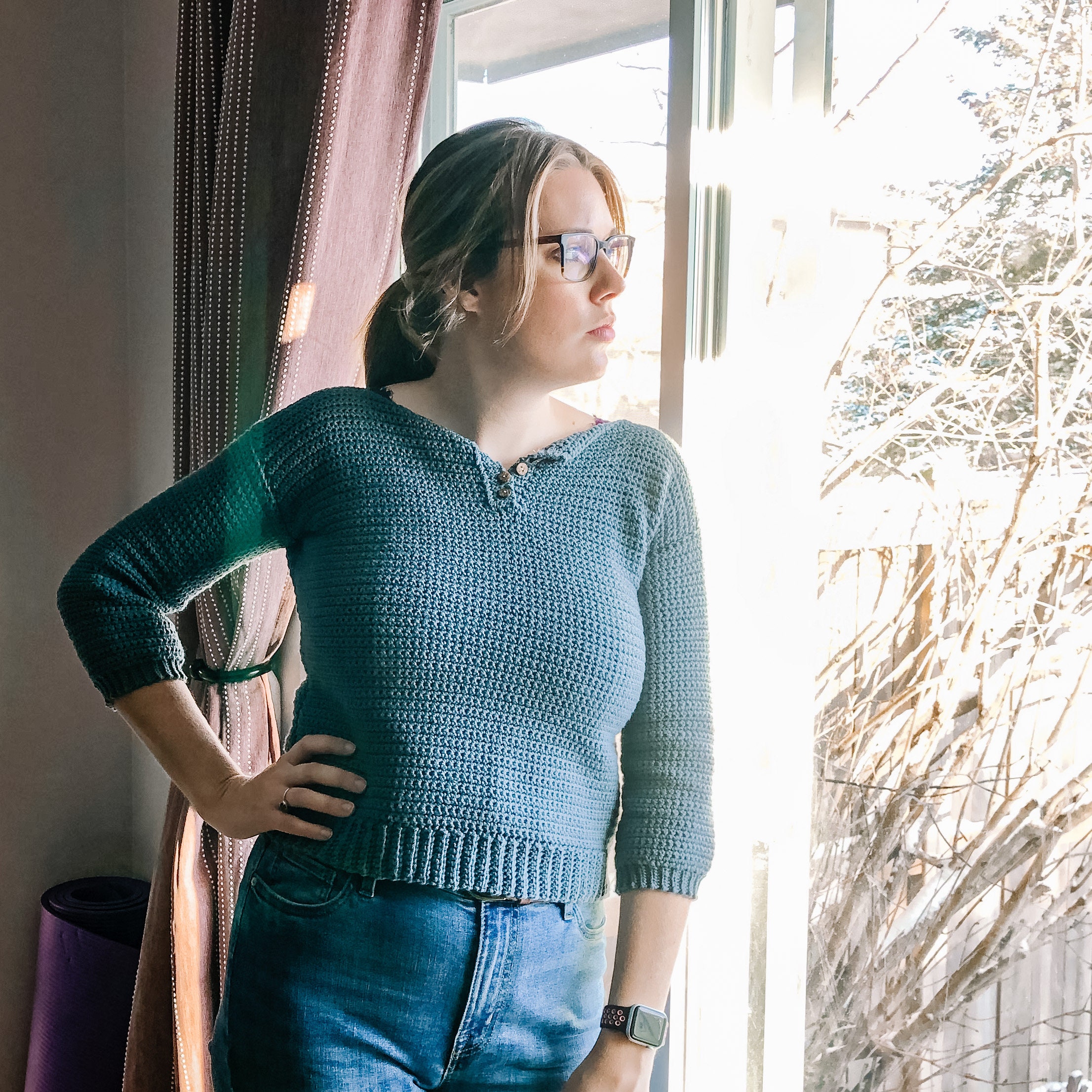 Roma Henley CROCHET PATTERN - Etsy