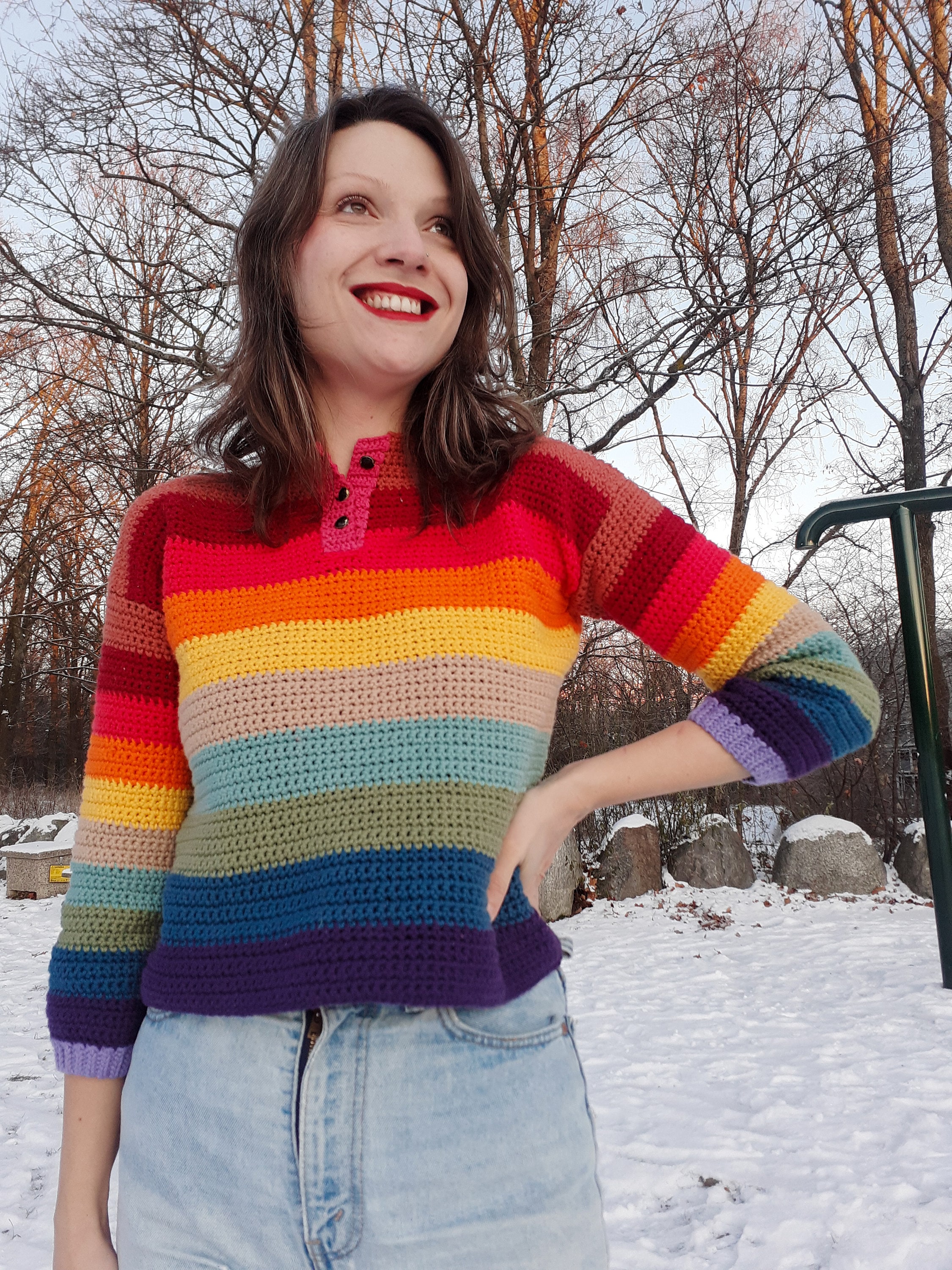 Roma Henley CROCHET PATTERN - Etsy