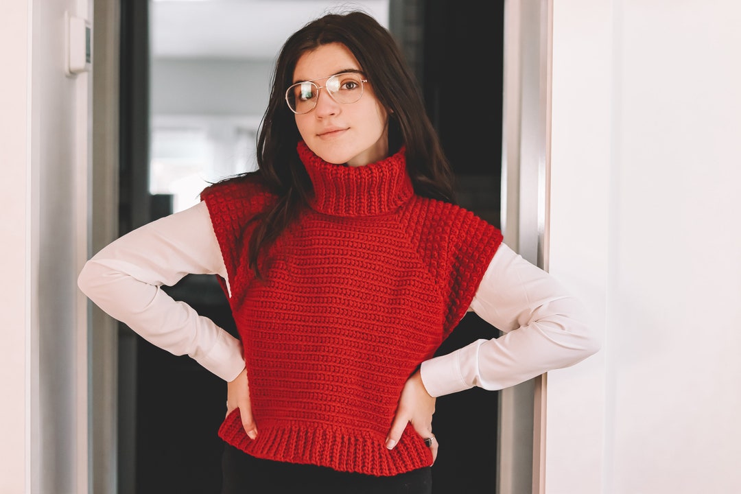 Berlin Sweater Vest CROCHET PATTERN - Etsy