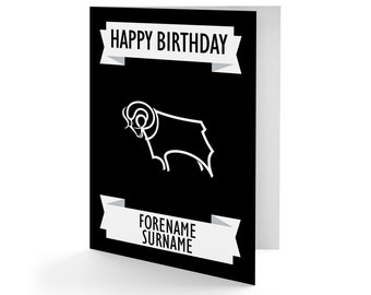 Derby County Birthday Card - Etsy UK