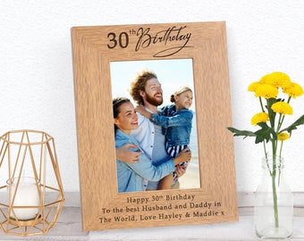 30th Birthday Photo Frame - Etsy