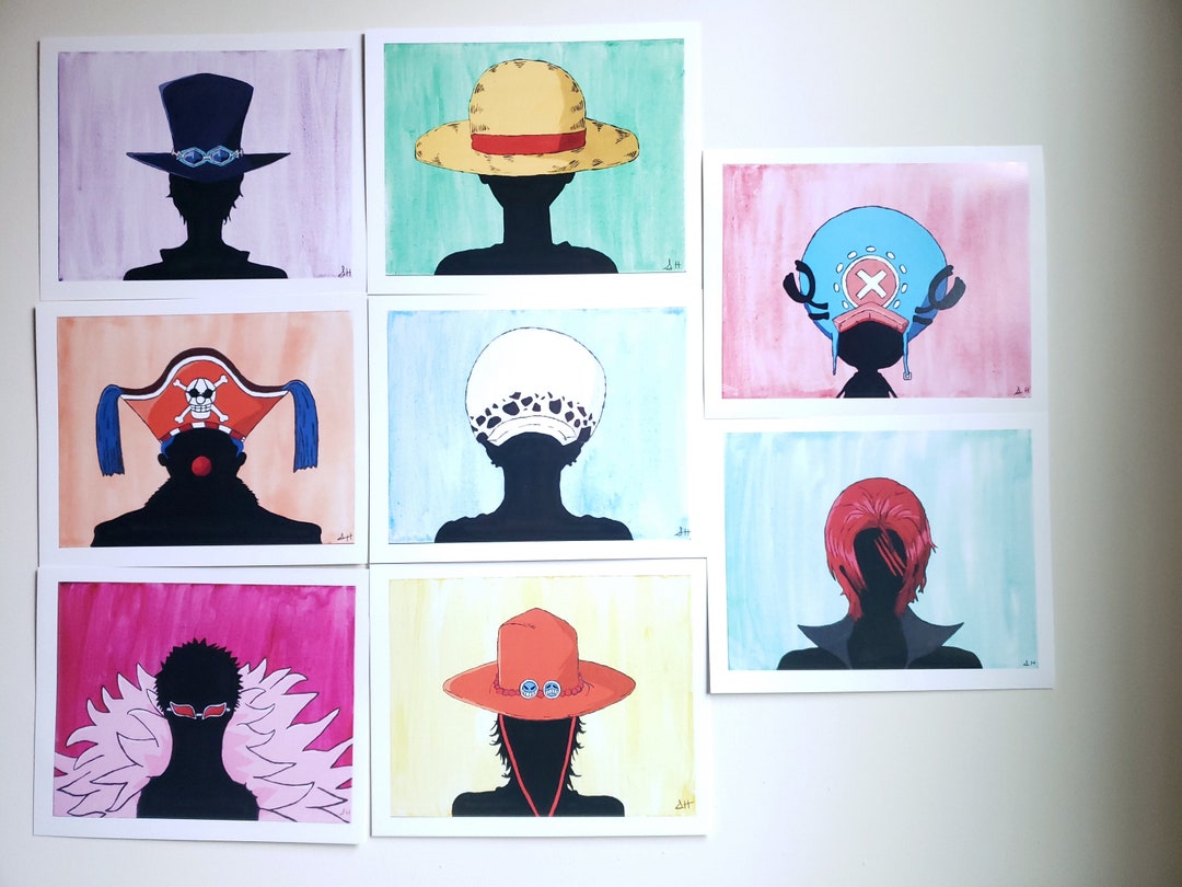 One Piece | Eight Character Set | Art Print - Etsy