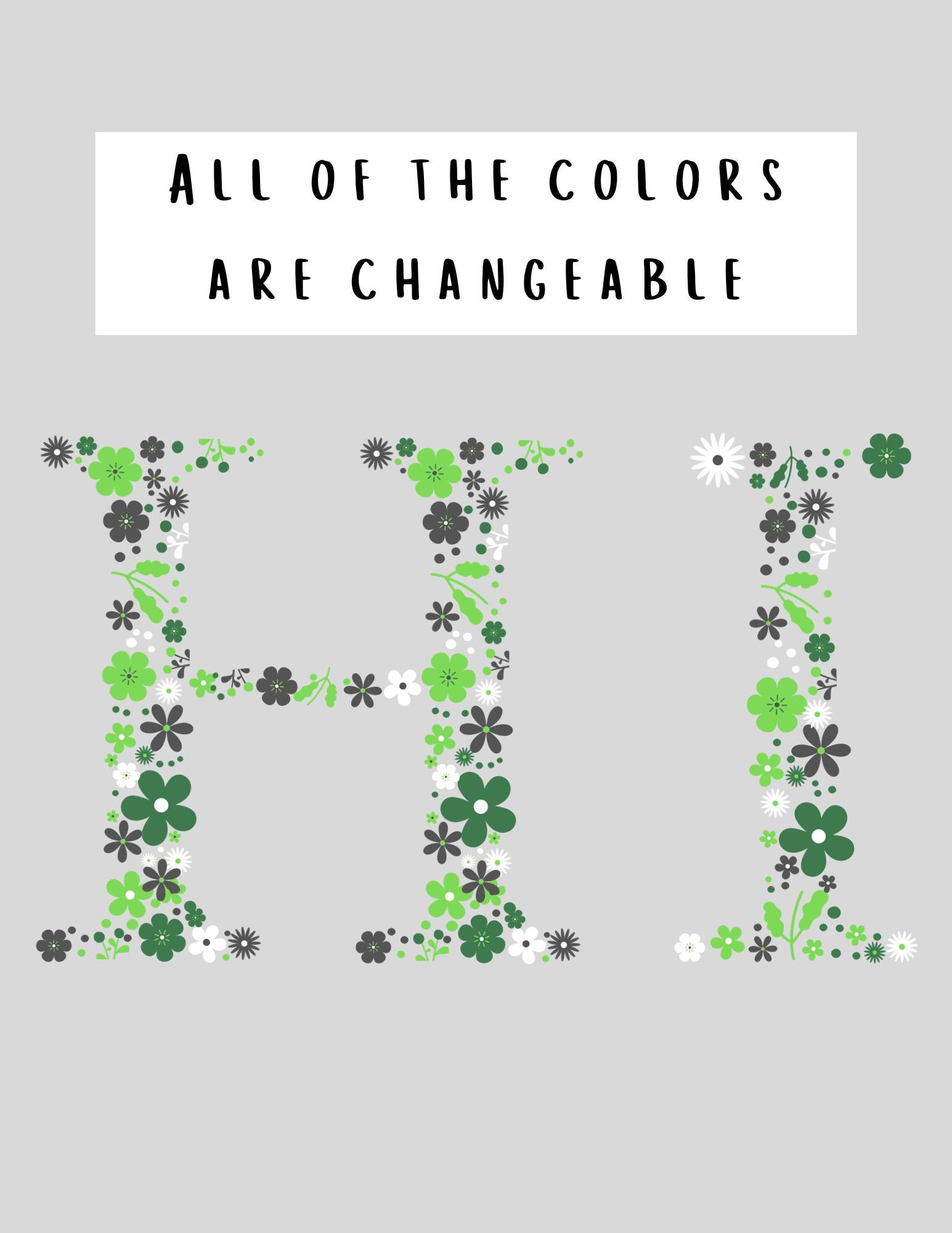 Floral Alphabet, Floral Monogram, Clip Art, Floral Letters, Flower ...