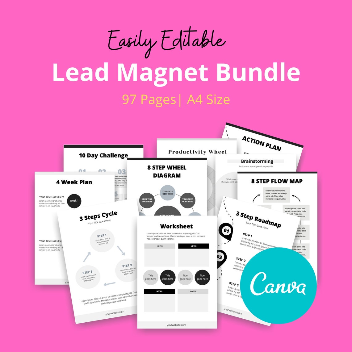 Lead Magnet Template For Canva Workbook Canva Template Etsy Australia