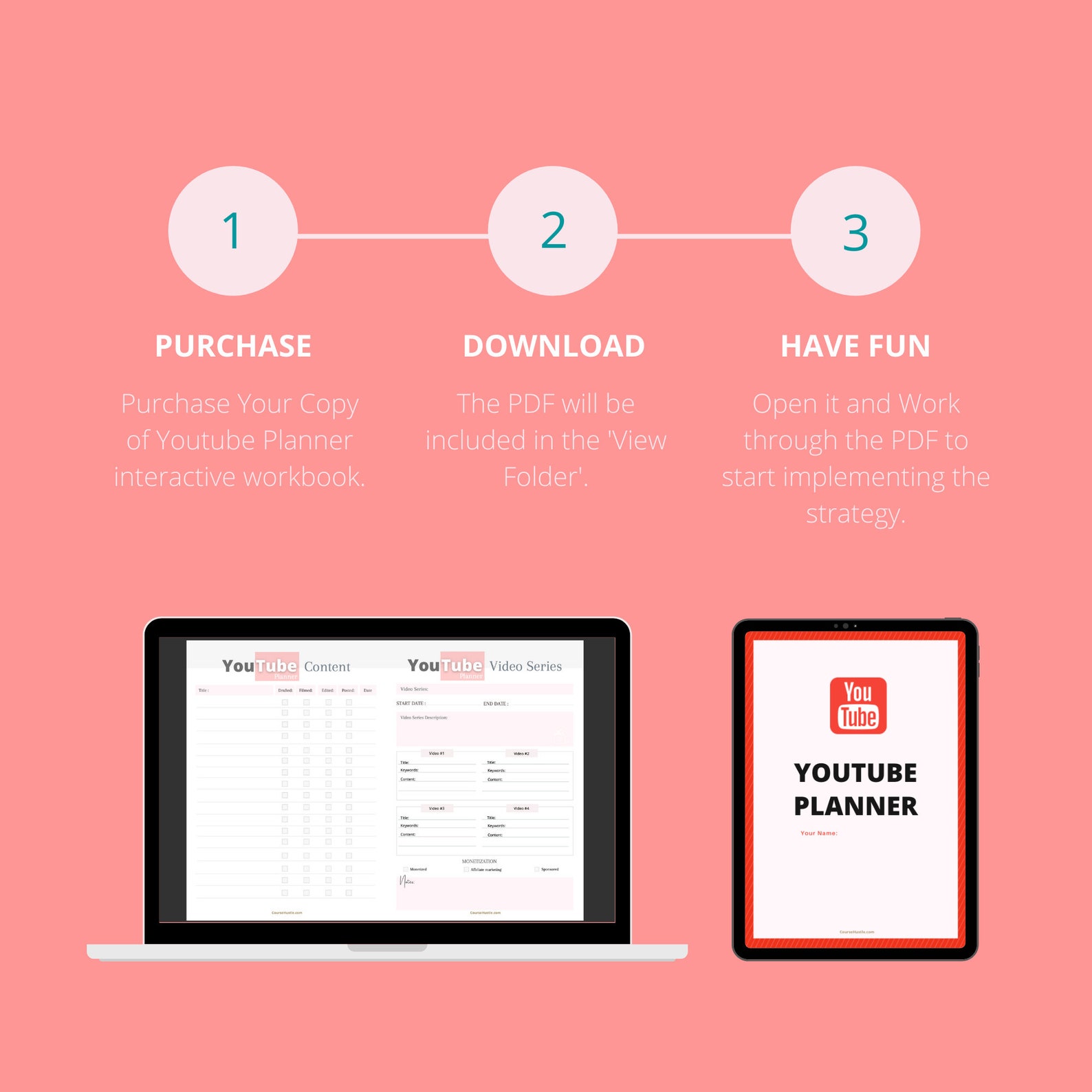 Youtube Planner Video Planner Youtube Content Calendar - Etsy