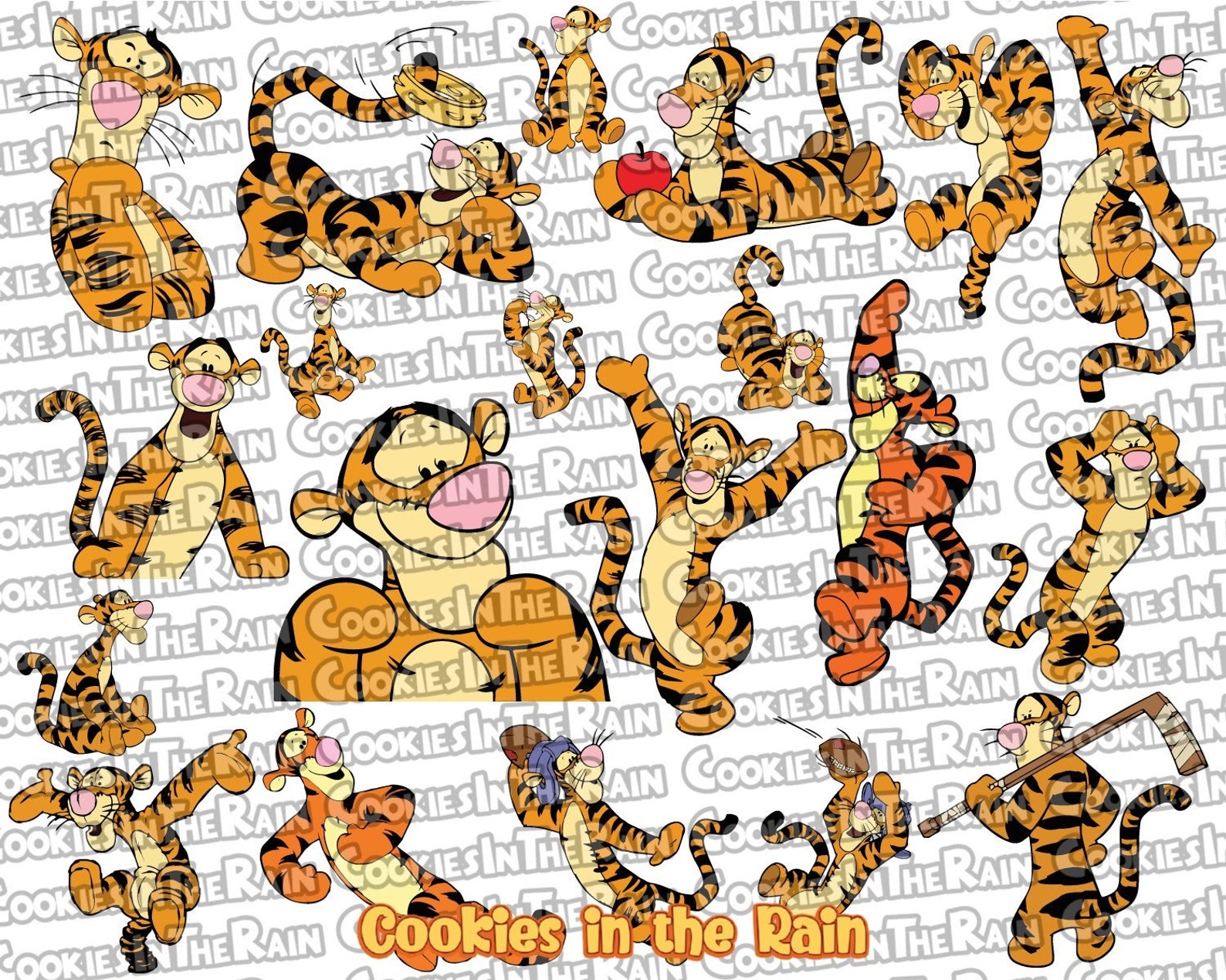 Tigger svg tigger cricut tigger layered svg tigger clipart | Etsy