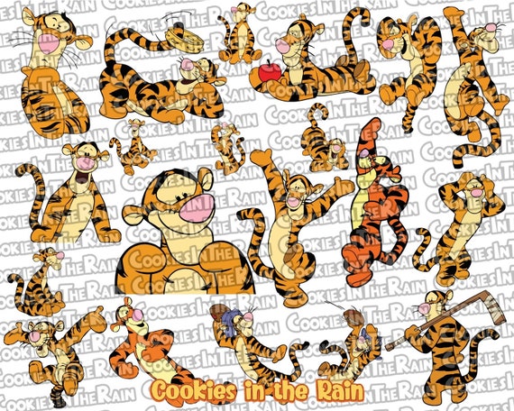 Tigger svg tigger cricut tigger layered svg tigger clipart | Etsy