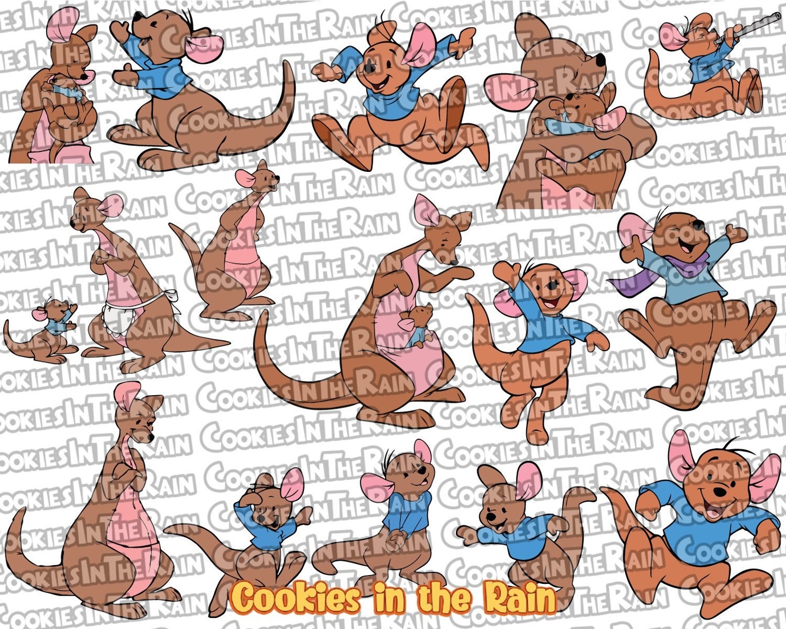 Kanga and roo svg kanga svg roo svg roo mother svg mother | Etsy