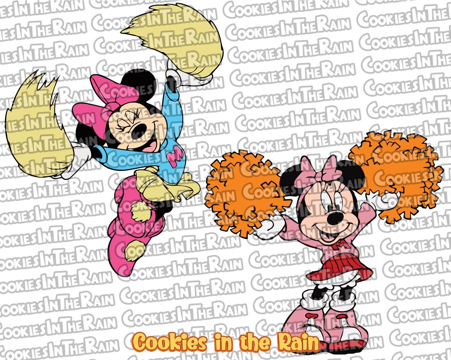 Minnie Mouse Cheerleading Clipart