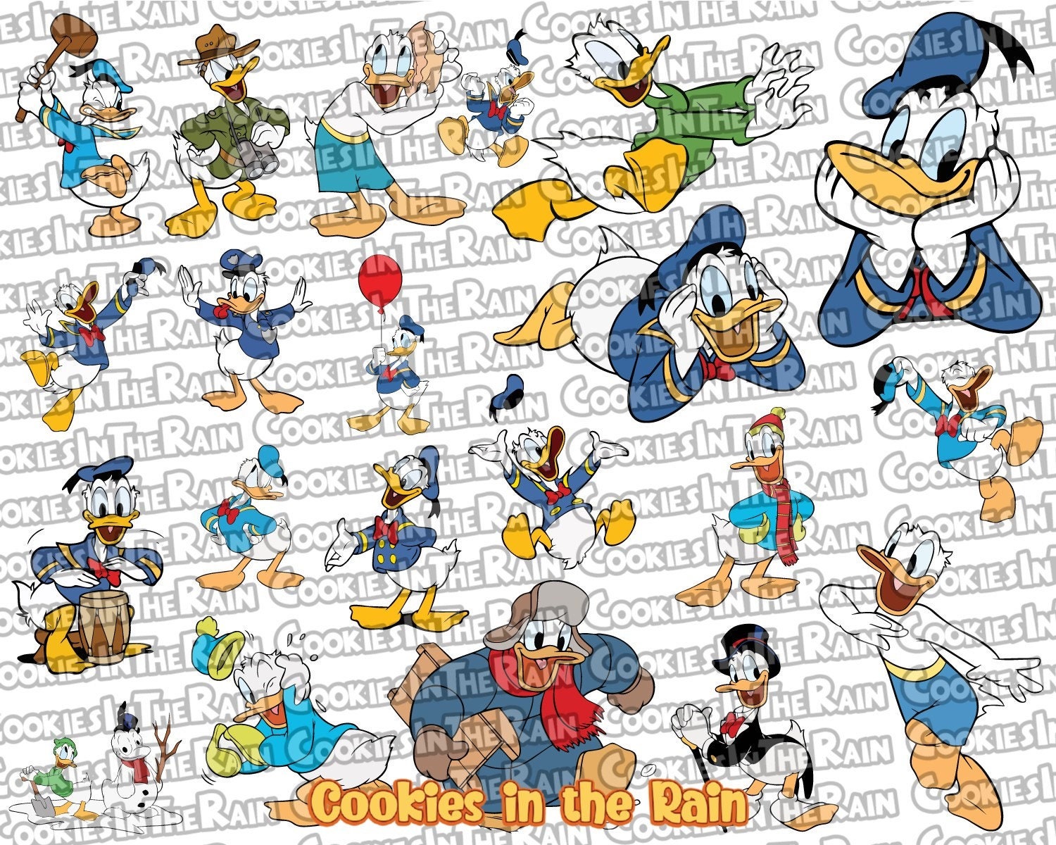 Donald duck svg, layered donald duck svg, peeking donald duck svg ...