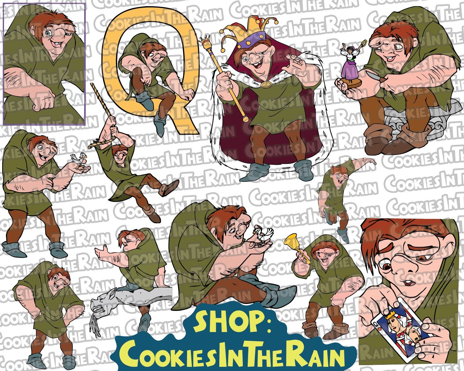 Quasimodo Svg Notre Dame Svg the Hunchback of Notre Dame - Etsy Australia