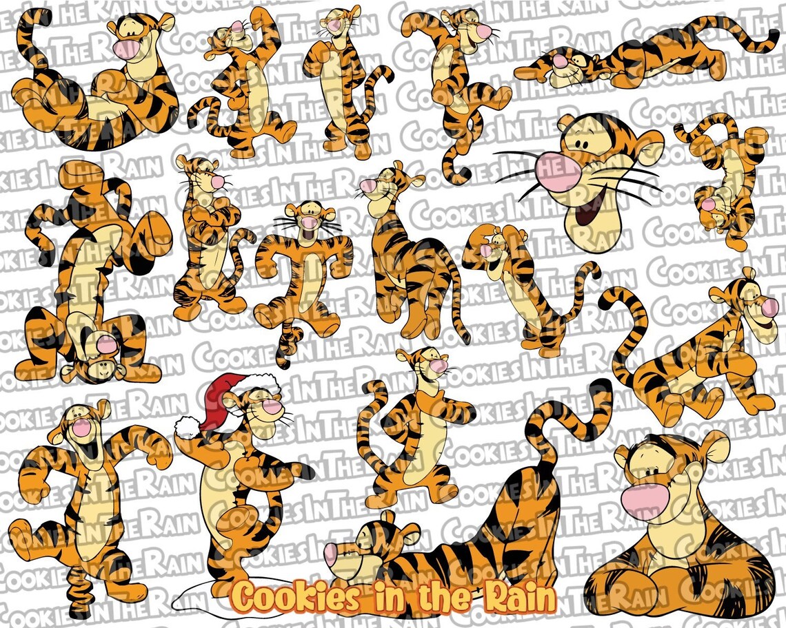Tigger Svg Bundle Tigger Cricut Tigger Cut File Tigger Face - Etsy