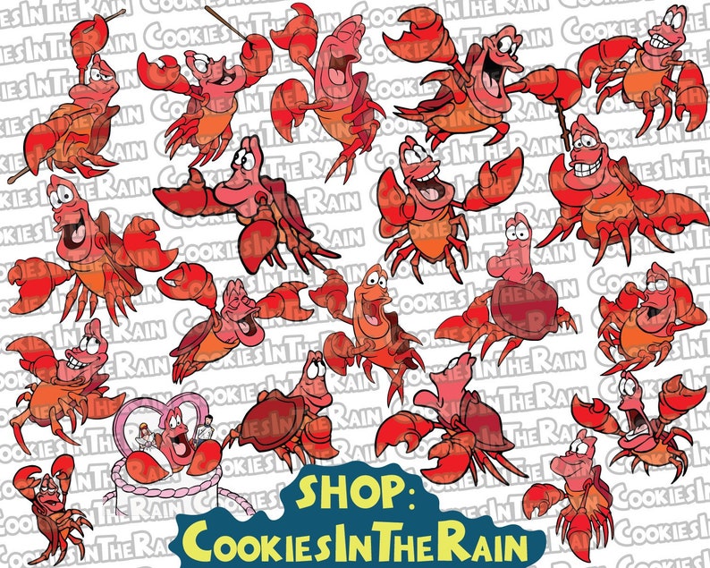 Sebastian Svg Sebastian Cricut Little Mermaid Svg Ariel - Etsy