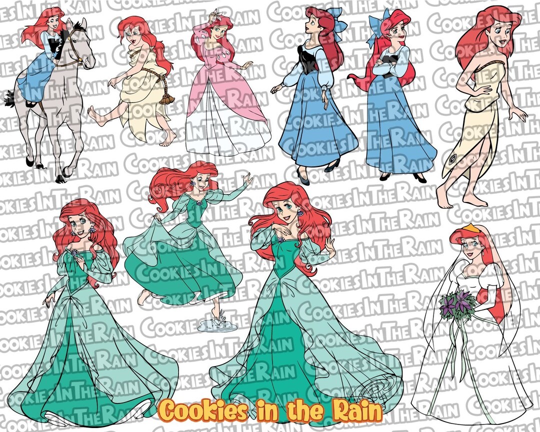Ariel Svg, Little Mermaid Svg, Ariel Cricut, Ariel Png, Ariel Layered ...
