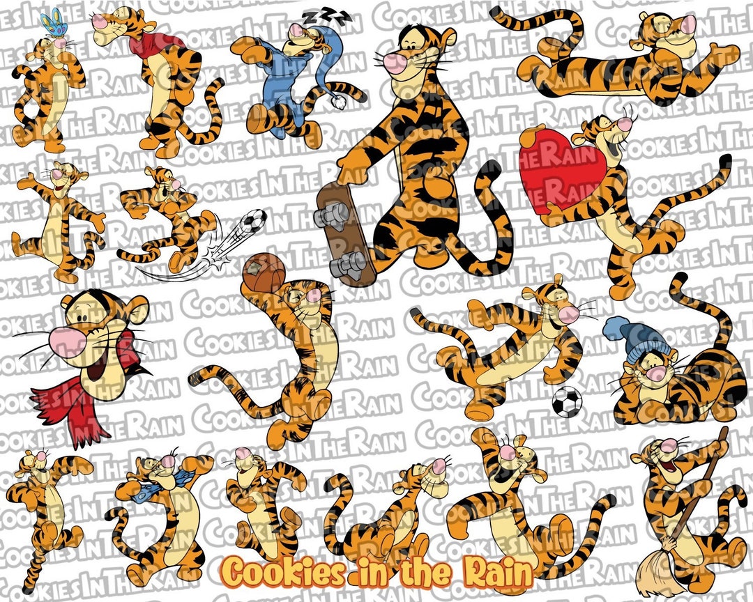 Tigger Face Svg, Layered Tigger Svg, Tigger Cricut, Tigger Clipart ...